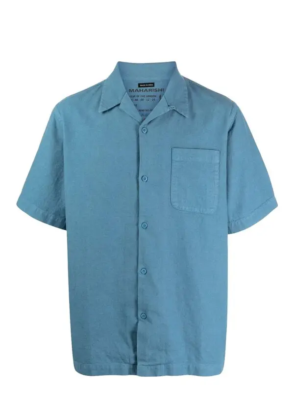 MAHARISHI Short-sleeve Chest-pocket Shirt - Blue