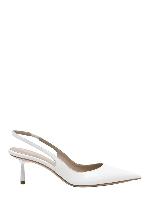 LE SILLA Bella 60mm Patent Leather Pumps - White