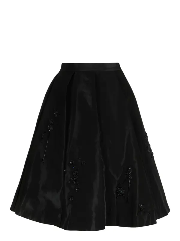 UNDERCOVERISM Embroidered High-waisted Skirt - Black