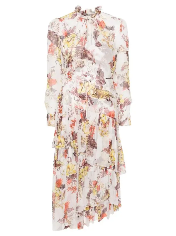 Zimmermann Matchmaker Tiered Midi Dress - White