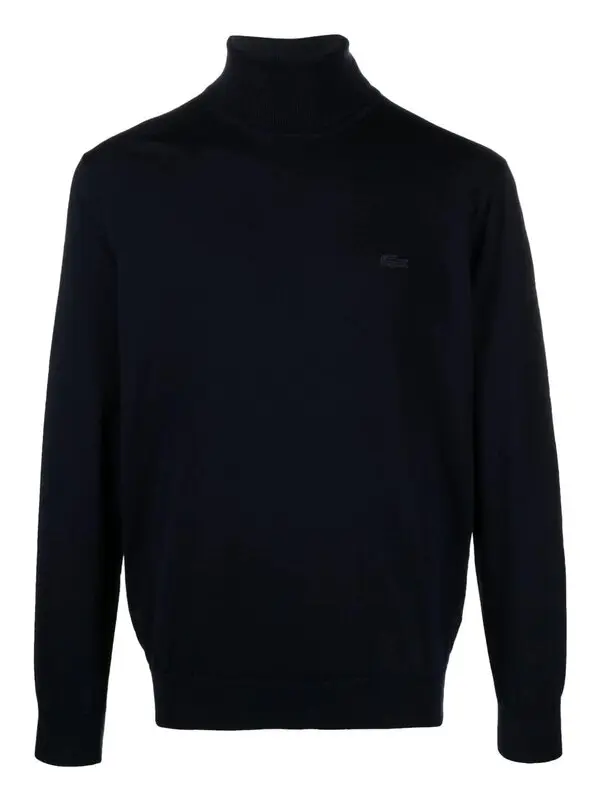 Lacoste Logo-patch Wool Jumper - Blue