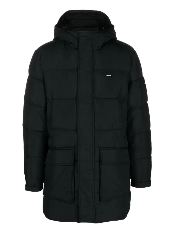 Calvin Klein Hooded Puffer Jacket - Black