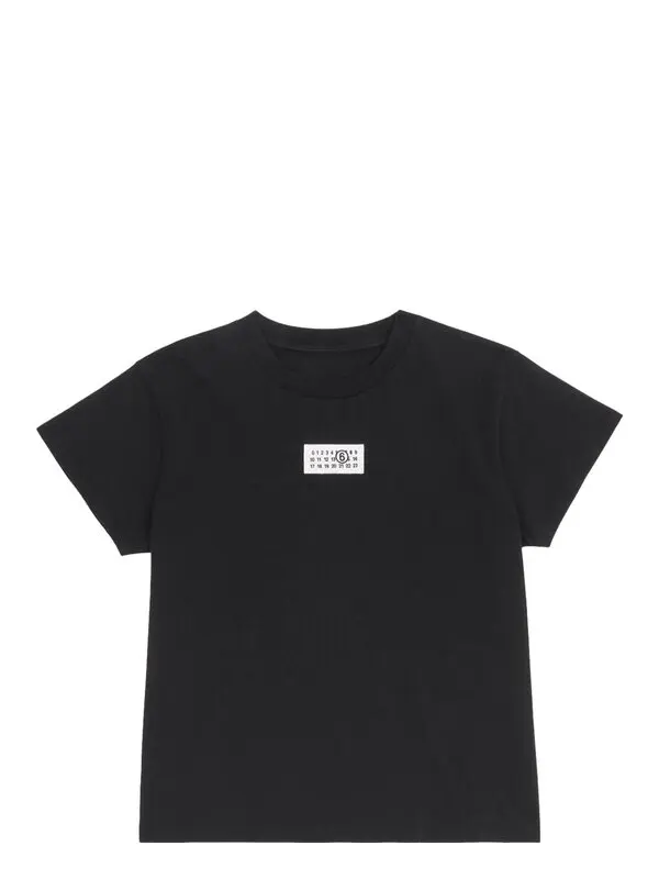 MAISON MARGIELA Numbers-motif Cotton T-shirt - Black