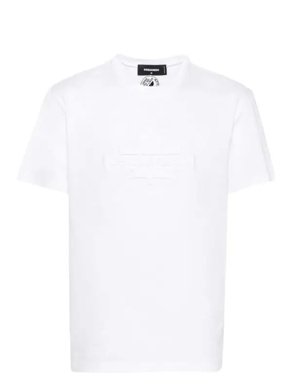 Dsquared2 Leaf Skater Cotton T-shirt - White