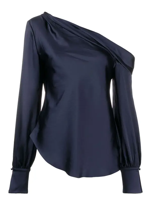 Simkhai Alice Asymmetric Blouse - Blue