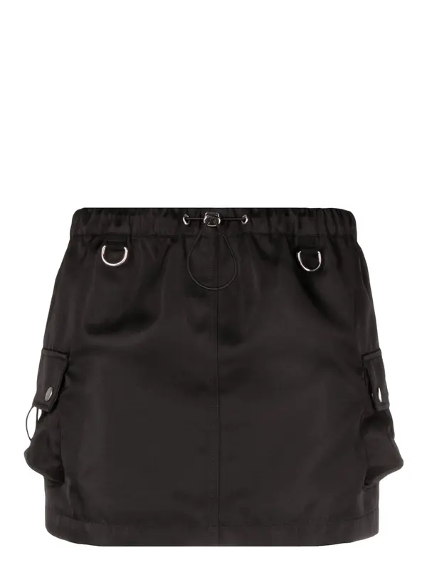 Coperni Drawstring Cargo Miniskirt - Black