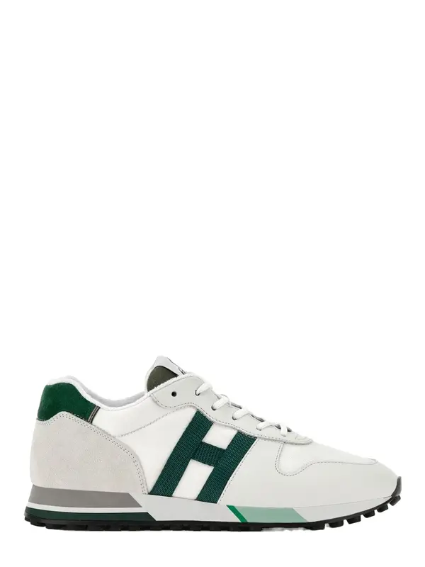 Hogan Logo-patch Lace-up Sneakers - White