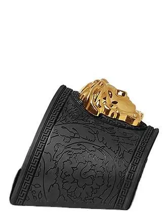Versace Palazzo Rubber Sliders - Black