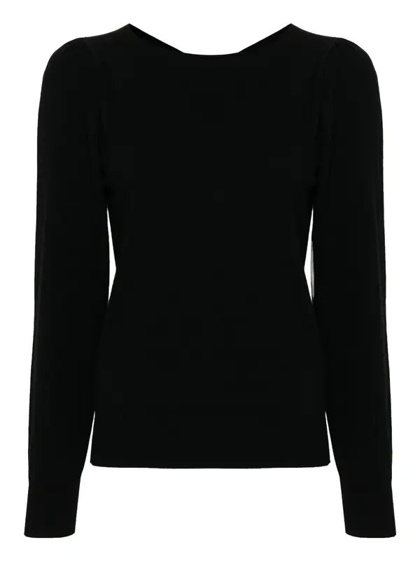 TWINSET Dual-use Cut-out Jumper - Black