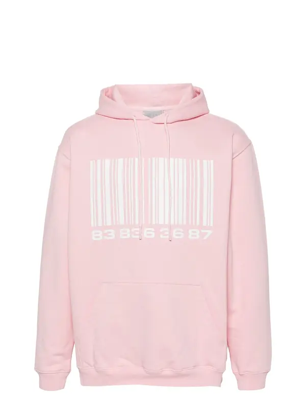 VTMNTS Big Barcode Hoodie - Pink