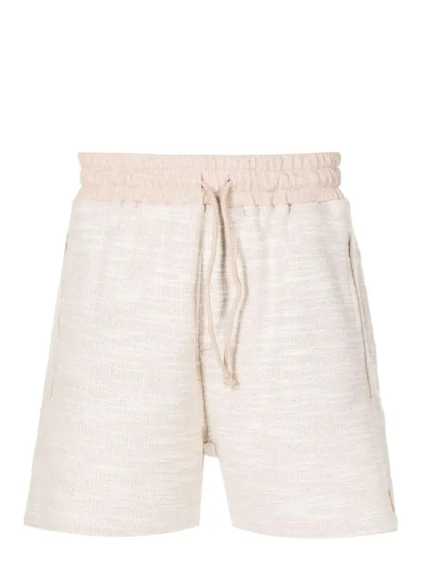 AMIR SLAMA Elasticated-waistband Shorts - Neutrals