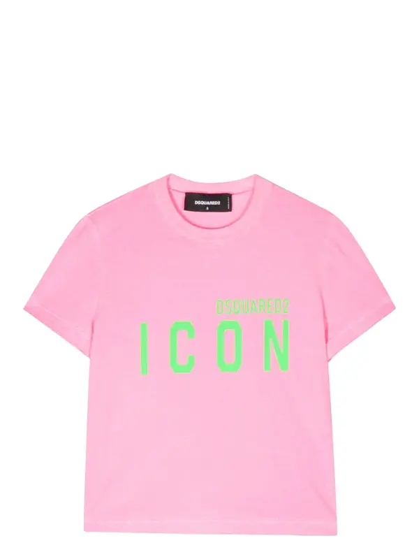 Dsquared2 Be Icon Cotton T-shirt - Pink