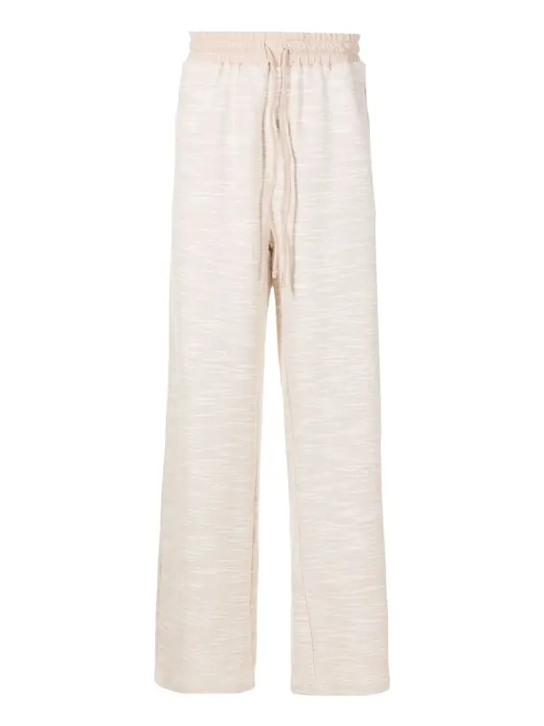 AMIR SLAMA Textured Track Pants - Neutrals