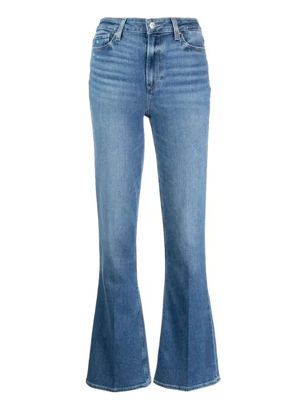 Paige Laurel Canyon Flared Jeans - Blue