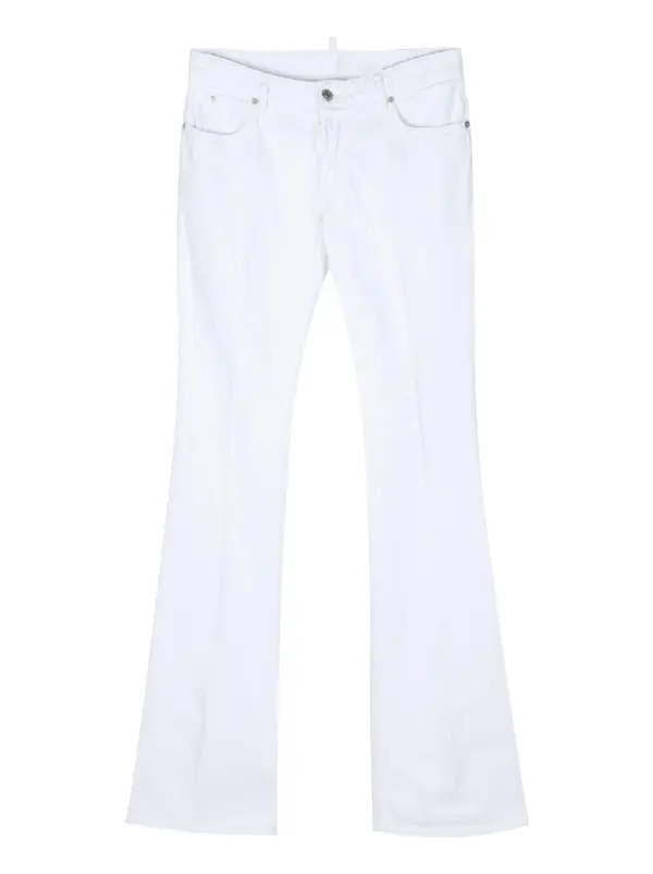 Dsquared2 Mid-rise Flared Jeans - White
