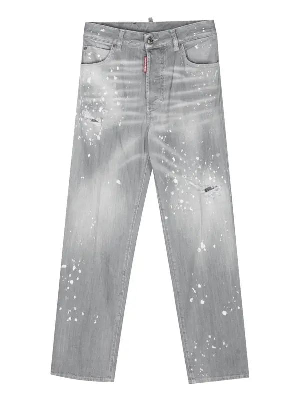 Dsquared2 Boston Straight-leg Jeans - Grey