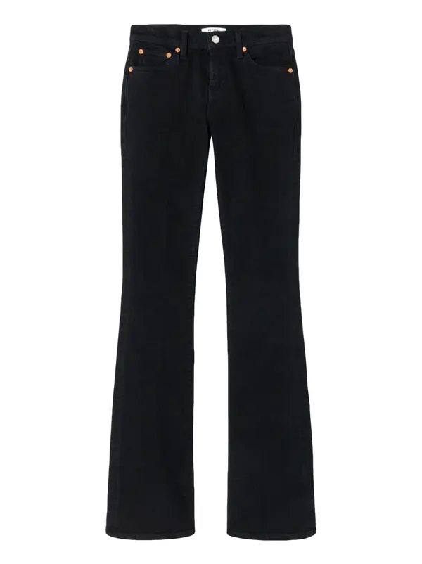 RE/DONE Mid-rise Bootcut Jeans - Black