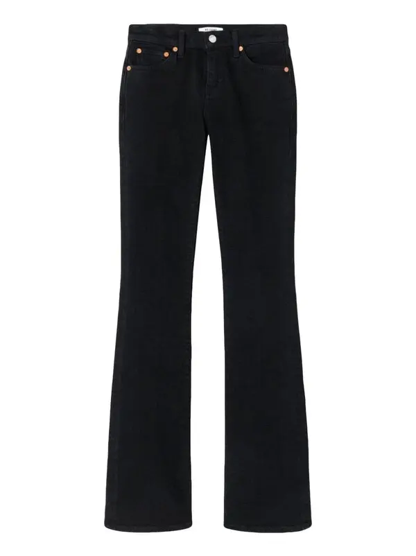 RE/DONE Mid-rise Bootcut Jeans - Black