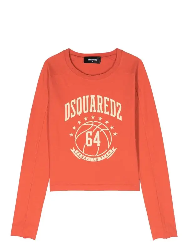 Dsquared2 College Fit Cotton T-shirt - Orange