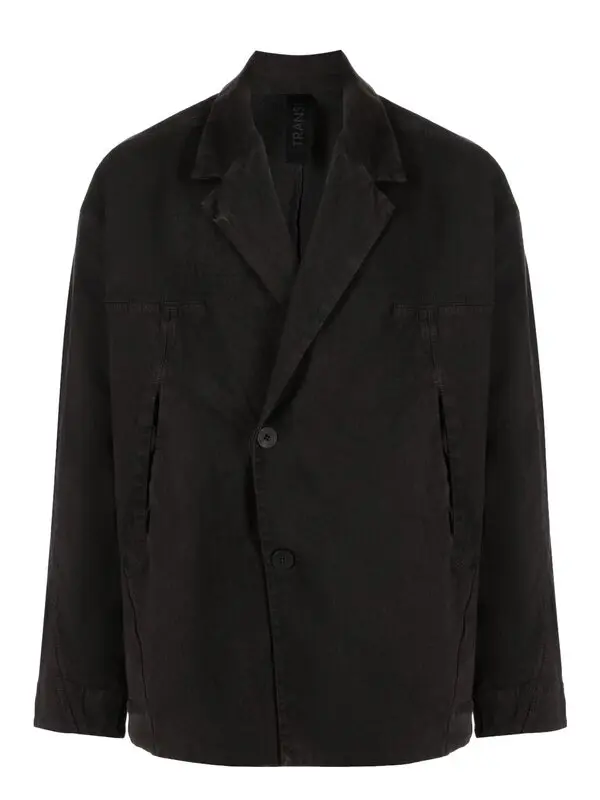 Transit Notched-lapel Off-centre Blazer - Grey