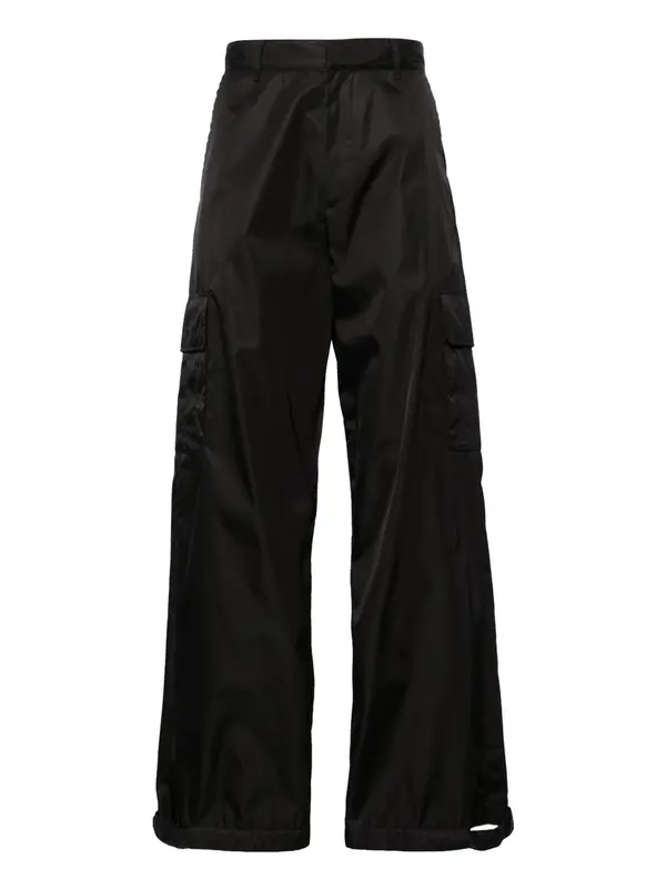 Off-White Wide-leg Cargo Trousers - Black