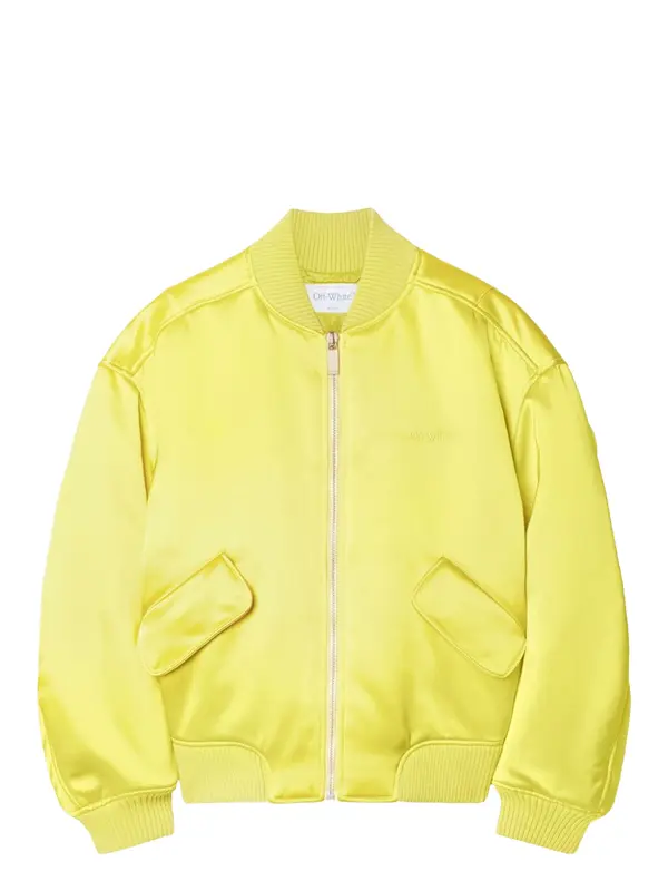 Off-White H Duchesse Bomber Jacket - Yellow