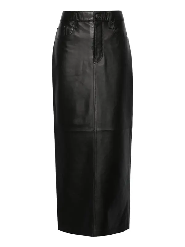 Wardrobe.NYC Leather Maxi Skirt - Black