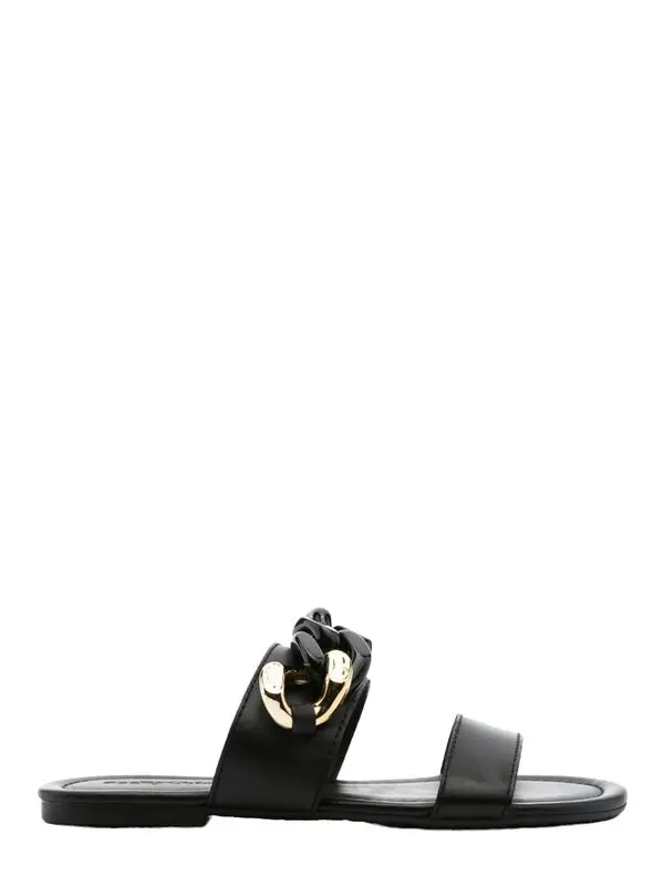 See By Chloé Chain-detail Leather Sandals - Black