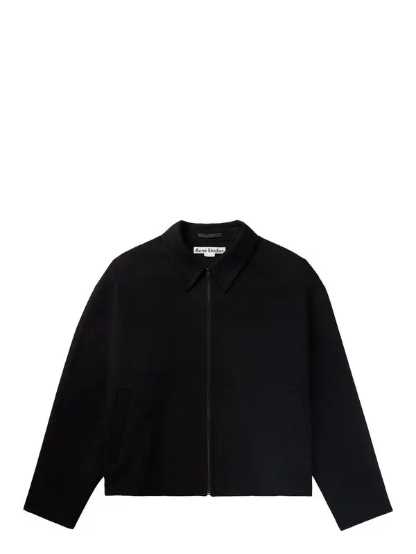 Acne Studios Doverio Wool-flannel Jacket - Black