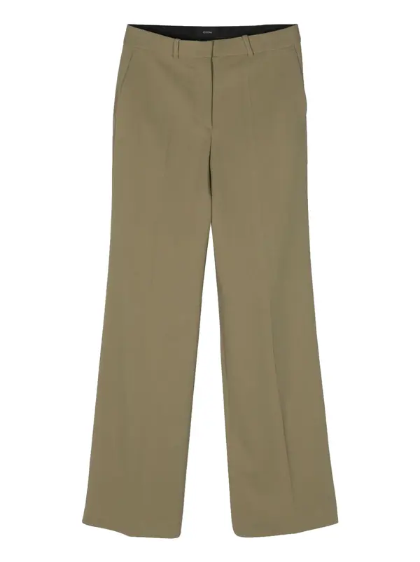 JOSEPH Morissey Tailored Trousers - Green