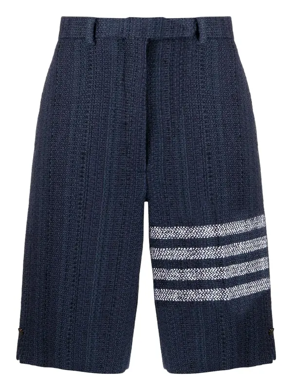 Thom Browne 4-bar Stripe High-waisted Shorts - Blue