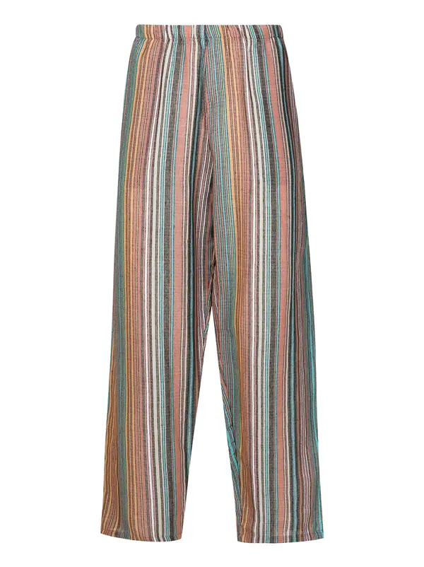 AMIR SLAMA Jacquard Wide-leg Trousers - Multicolour