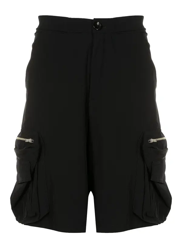 AMIR SLAMA Zip-pocket Cargo Shorts - Black