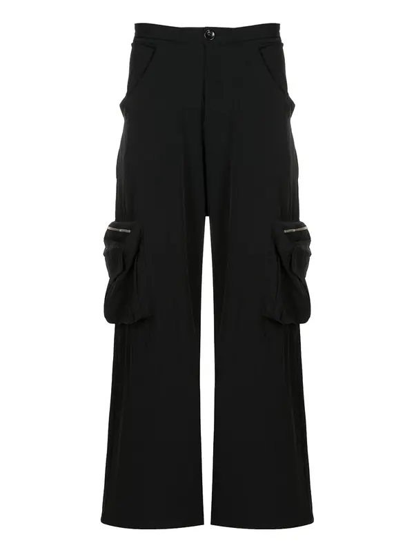 AMIR SLAMA Multi-pocket Wide-leg Trousers - Black