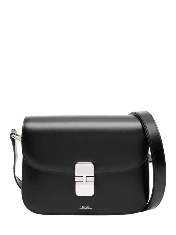 A.p.c. Small Grace Leather Bag - Black