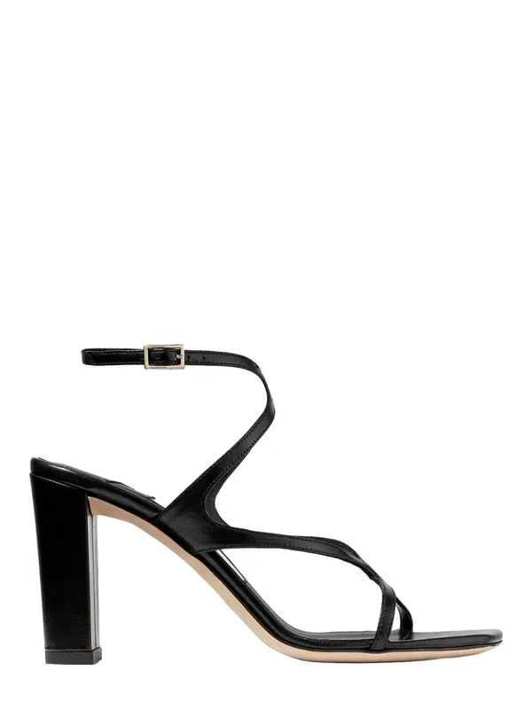 JIMMY CHOO Azie 85mm Leather Sandals - Black