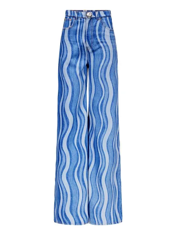 AREA Sunray Wide-leg Jeans - Blue