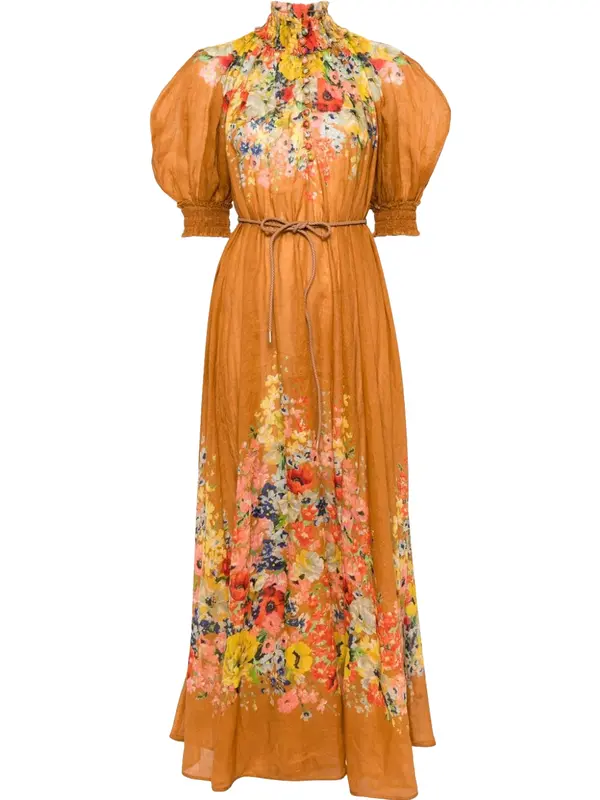 Zimmermann Alight Swing Maxi Dress - Brown