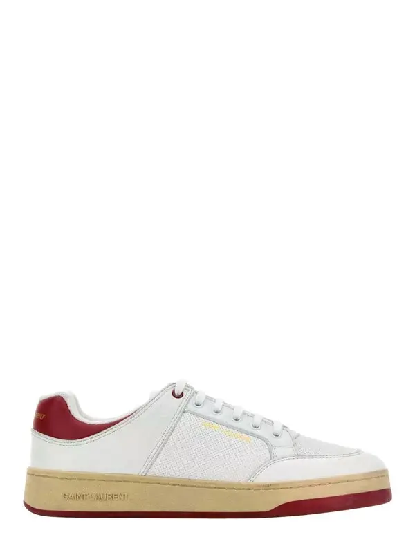 Saint Laurent Sl/61 Leather Sneakers - White