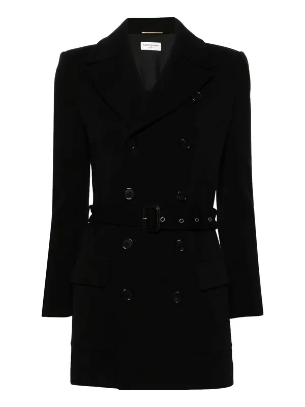 Saint Laurent Saharienne Notched-lapels Blazer - Black