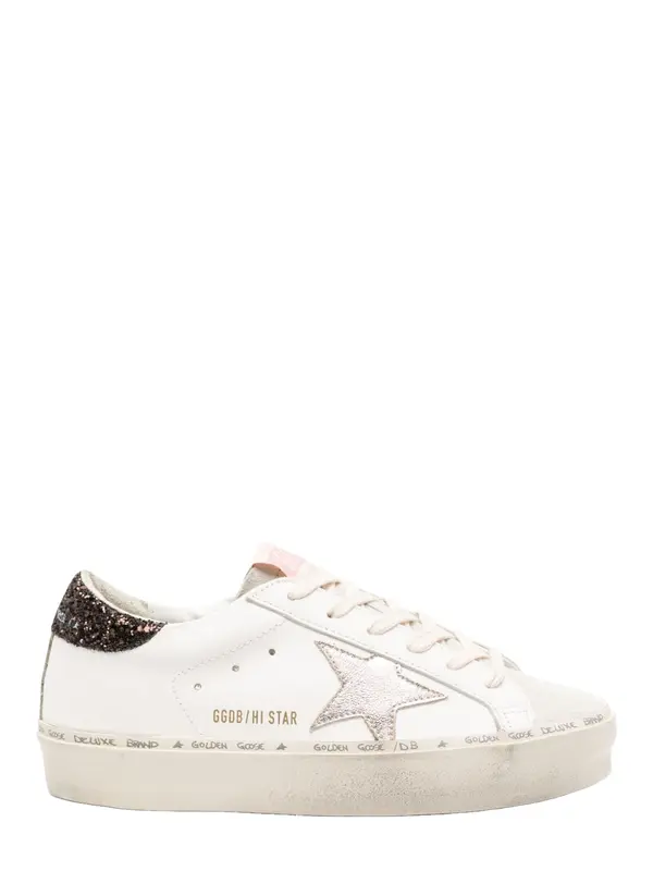 GOLDEN GOOSE Hi Star Platform Sneakers - White