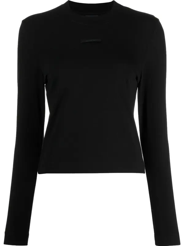 Jacquemus Le T-shirt Gros Grain Top - Black