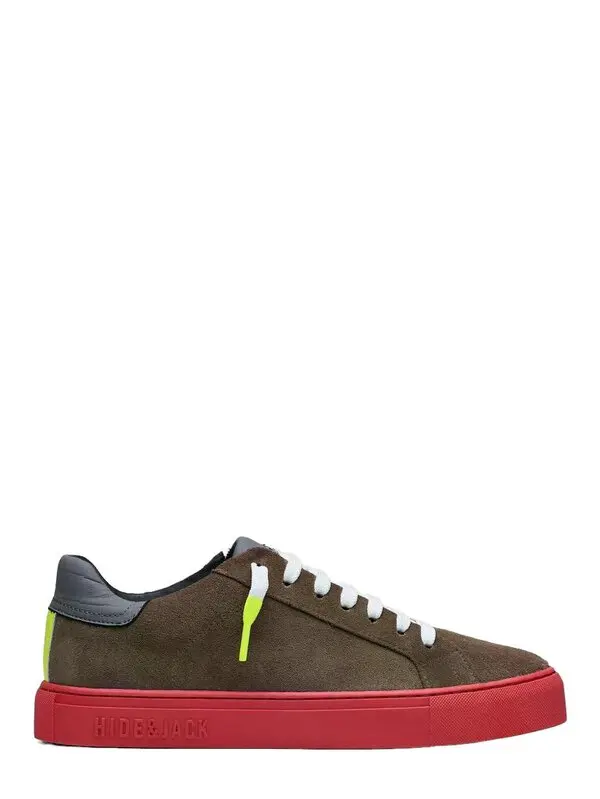HIDE&JACK Oil Lace-up Sneakers - Brown