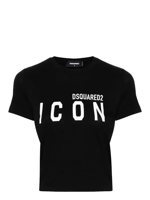 Dsquared2 Icon Cropped T-shirt - Black