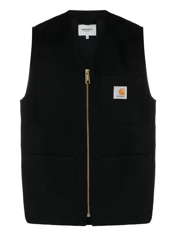 Carhartt Work In Progress Logo-patch Gilet - Black