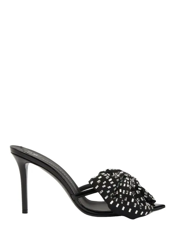 GIUSEPPE ZANOTTI Intriigo Alexandrine 90mm Sandals - Black