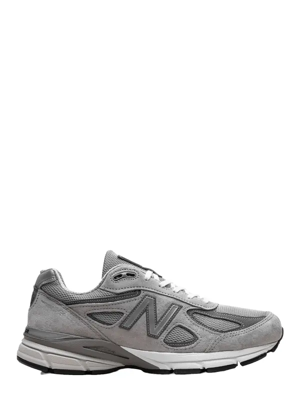 NEW BALANCE Made In Usa 990v4 Leather Sneakers - Grey