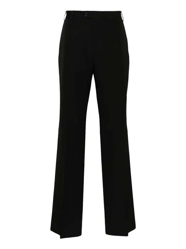 Off-White Straight-leg Wool Trousers - Black