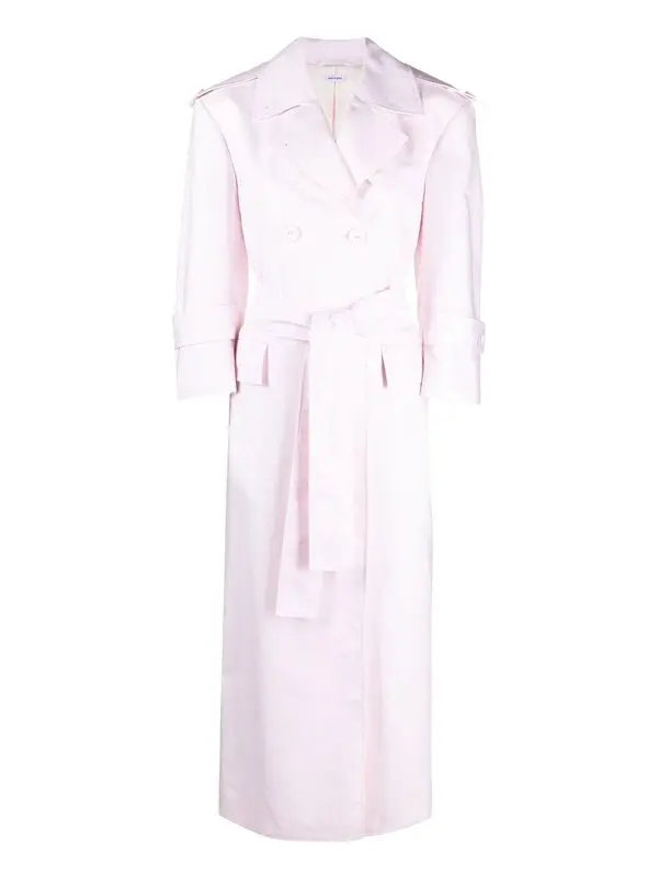 Thom Browne Double-breasted Cotton Trench Coat - Pink