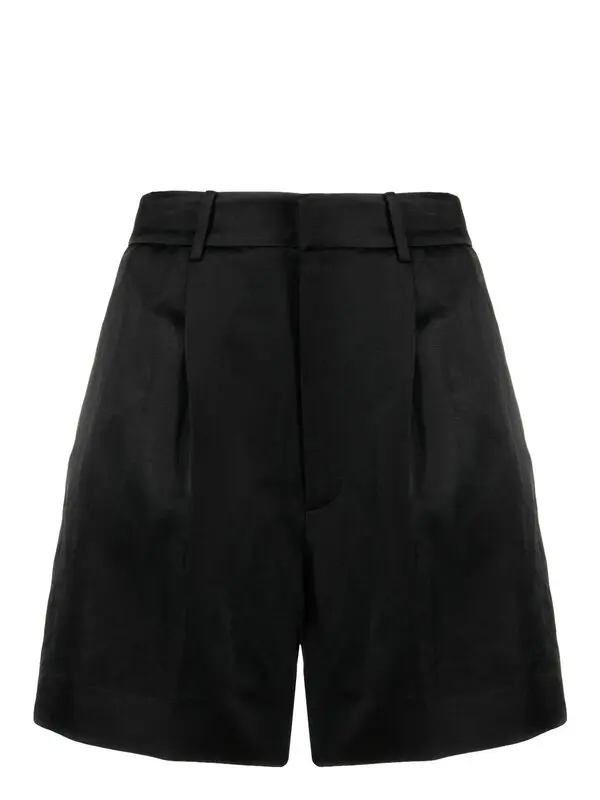 Ralph Lauren Satin Logo Shorts - Black